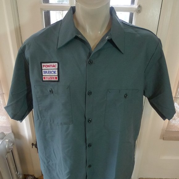 Shirts | 199s Pontiac Buick Mechanics Work Shirt Mens Xl 48 | Poshmark